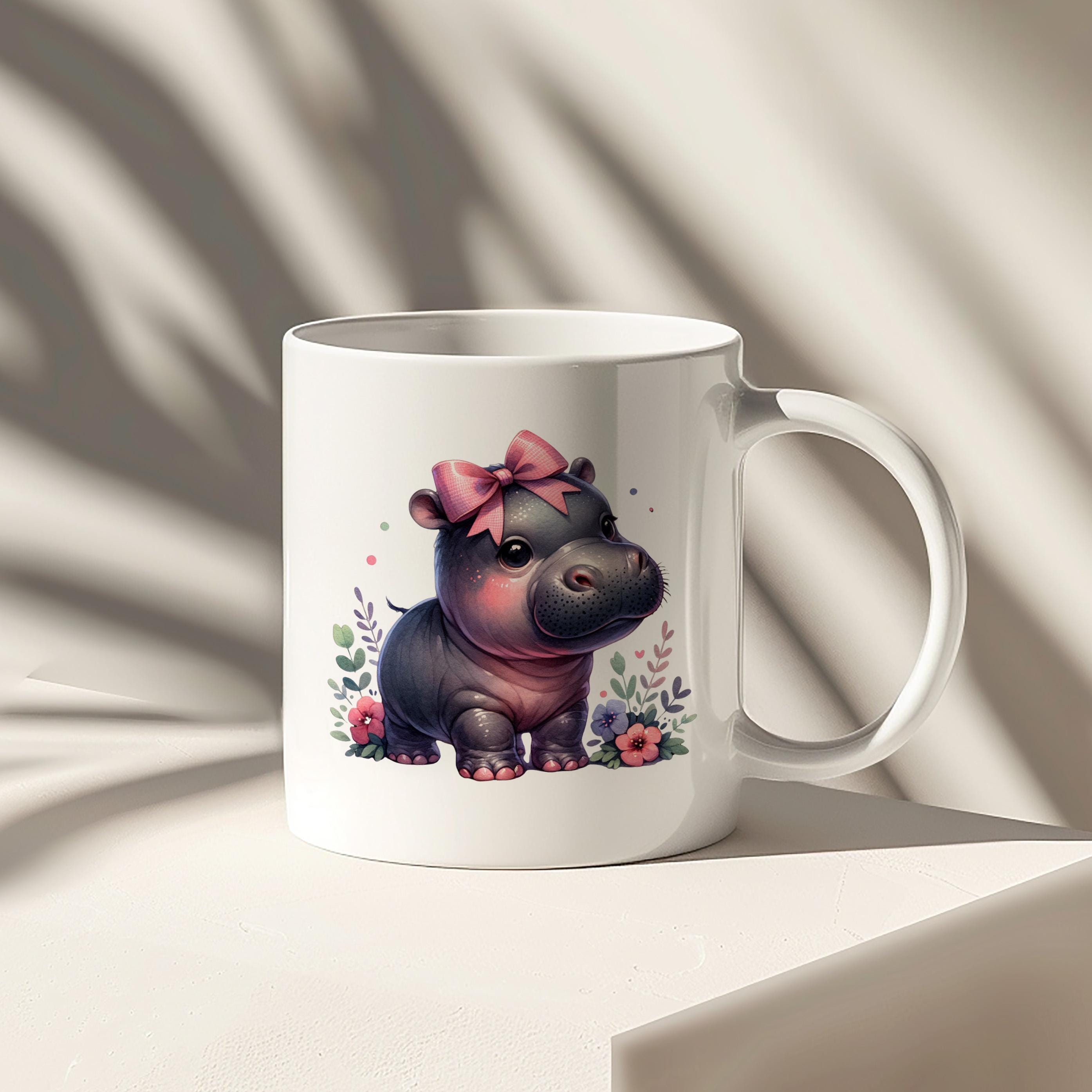 Bouncy Pygmy Hippo Png, Baby Hippo PNG, Pygmy Hippo Doodle, Mischief ...
