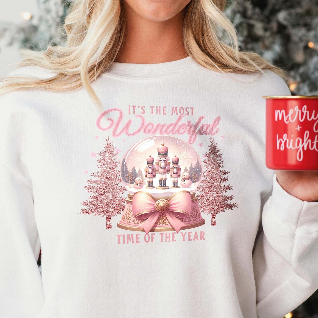 Nutcracker Christmas PNG, Pink Christmas Snow Globe PNG, Coquette Png ...