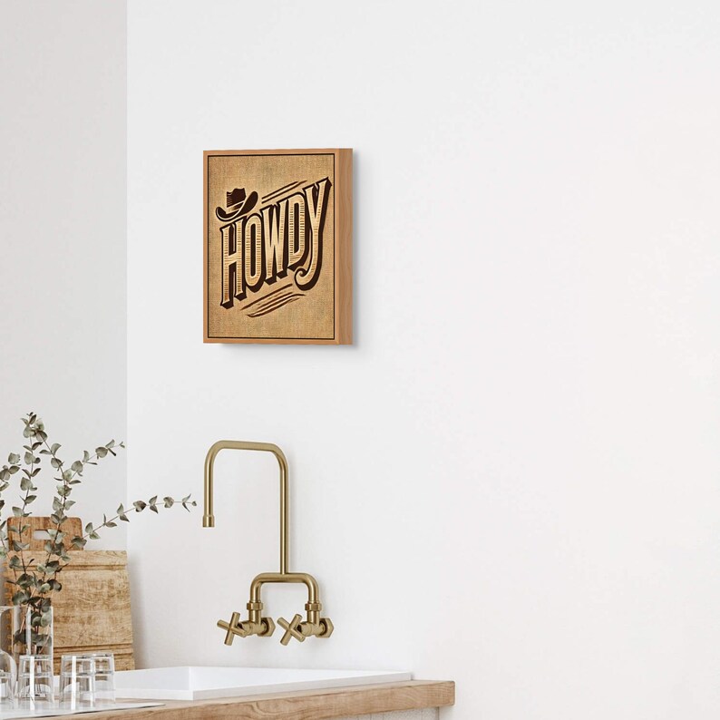 Howdy Print, Howdy Sign, Western Decor, Howdy Wall Art, Southwestern ...