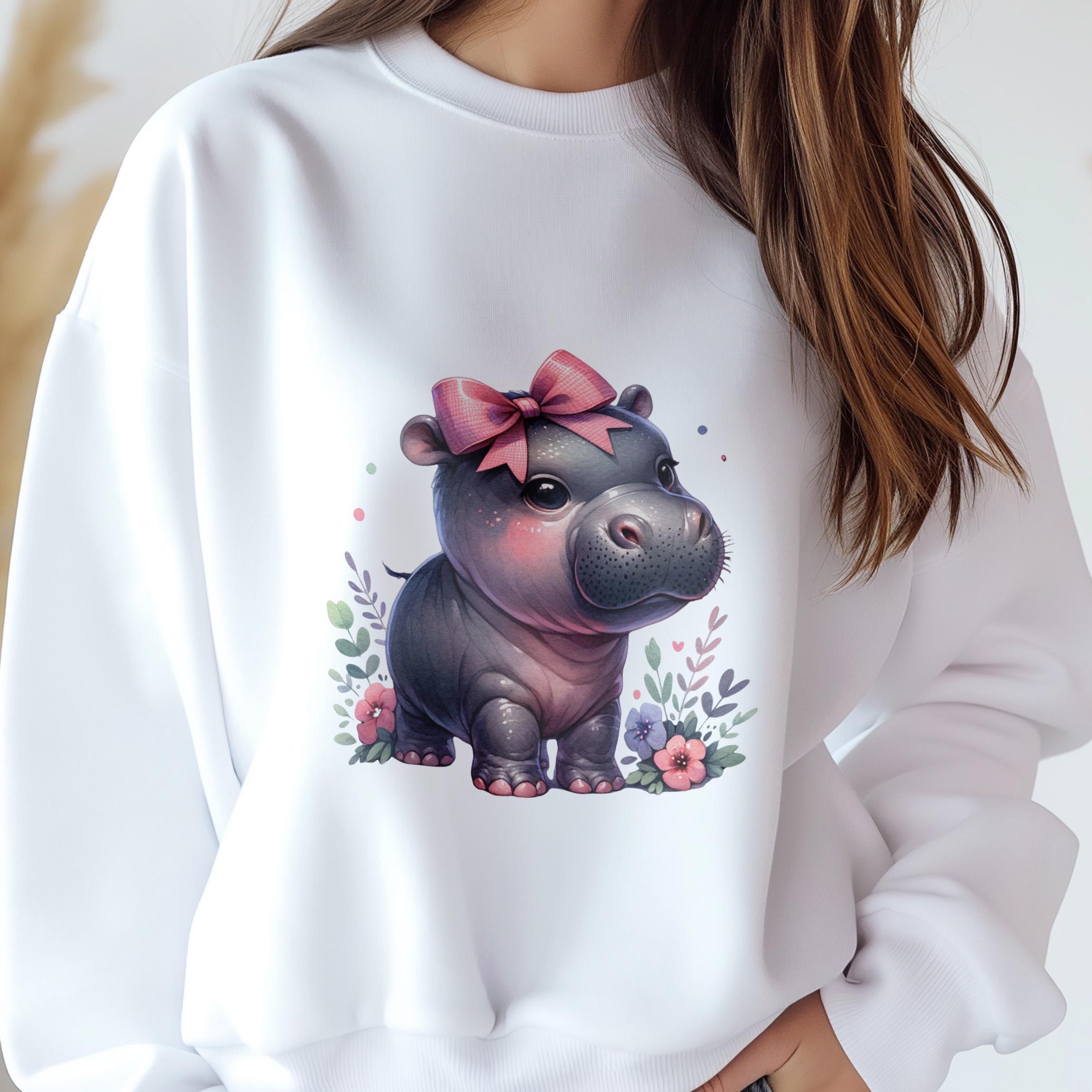 Bouncy Pygmy Hippo Png, Baby Hippo PNG, Pygmy Hippo Doodle, Mischief ...