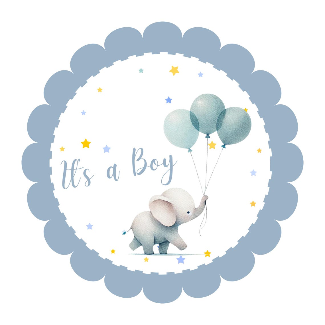 Baby Shower Elephant Clipart, Elephant Baby Shower, Elephant PNG, Baby ...