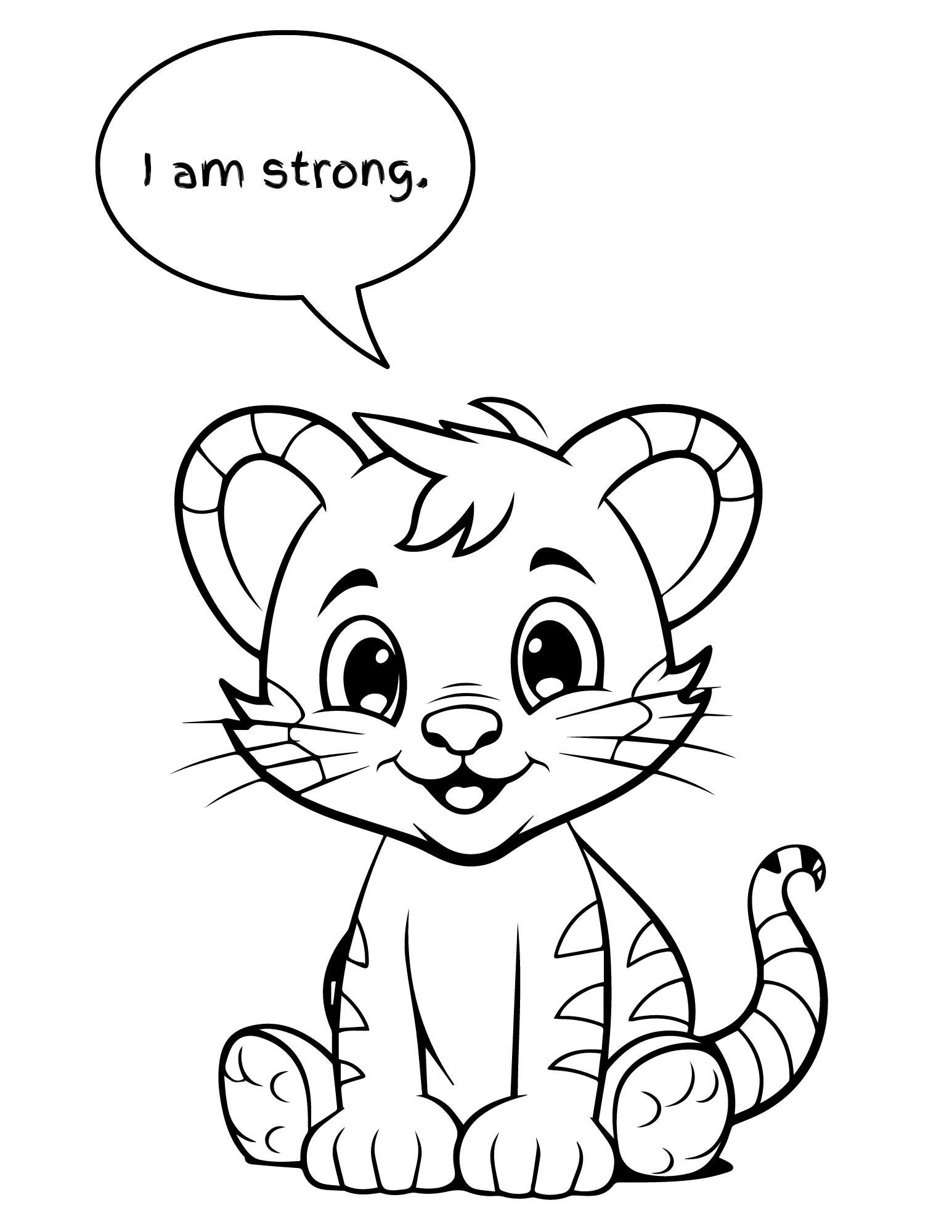 Kids Coloring Book With Self-affirmations - Etsy