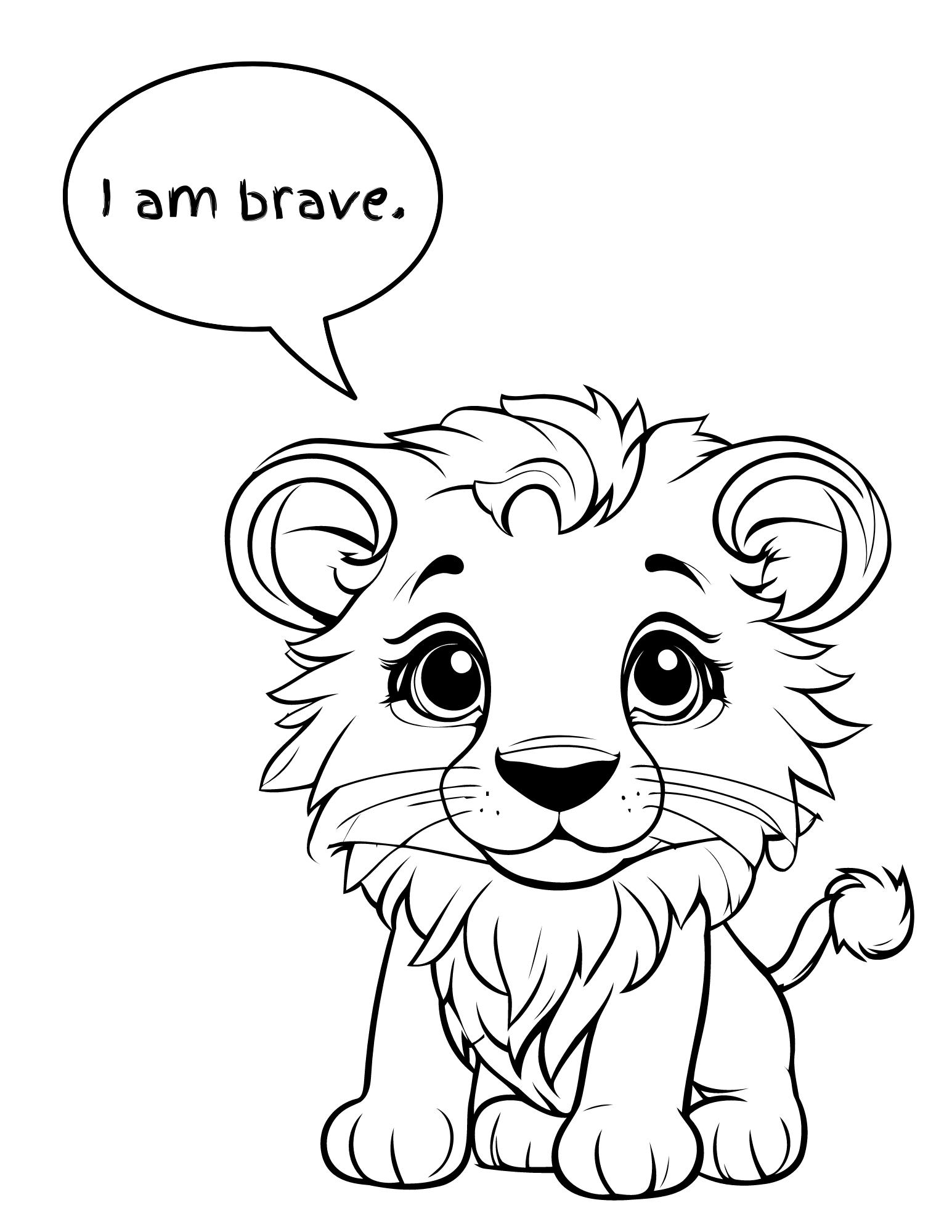 Kids Coloring Book With Self-affirmations - Etsy
