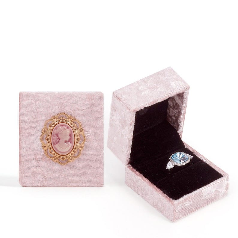 Pink Velvet Victorian Jewelry Box - Etsy