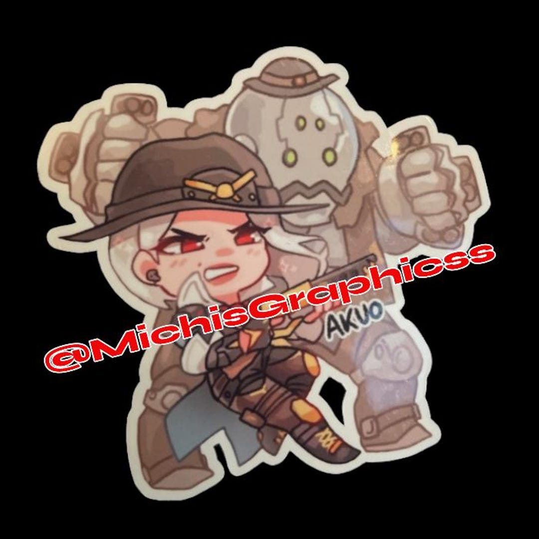 Ashe Overwatch Vinyl Sticker - Etsy