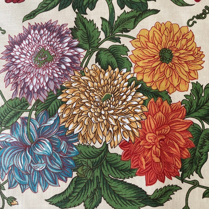 Floral Chintz Fabric - Etsy