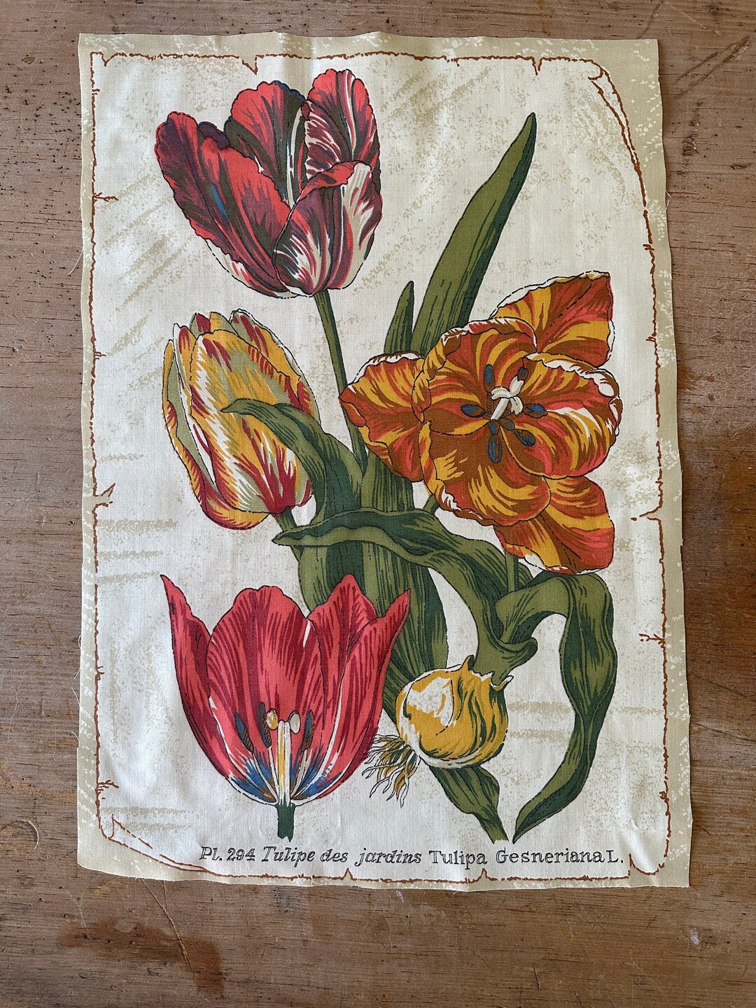 Vintage 1980s Bloomcraft Botanical Chintz Fabric, Vintage Flower and ...