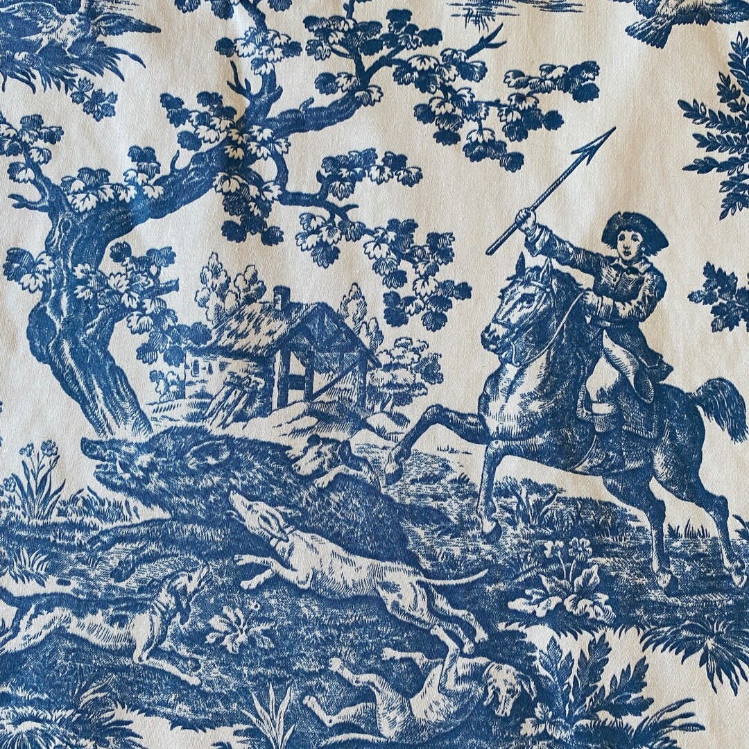 Vintage 1930s Scalamandre Hunt Toile Fabric Vintage 1930s - Etsy
