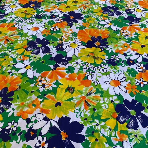 Vintage 1970s Fabric - Etsy