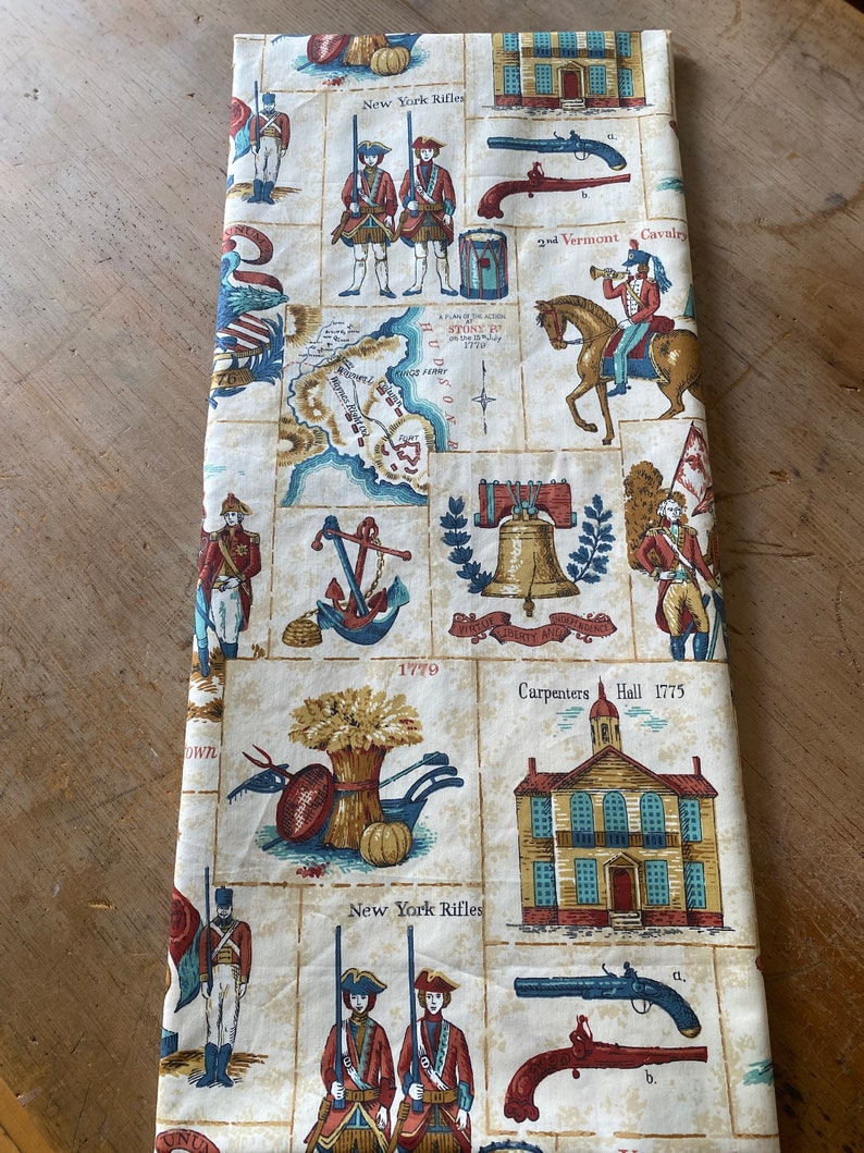 Vintage 1950s Waverly Bonded Fabrics yorktown - Etsy