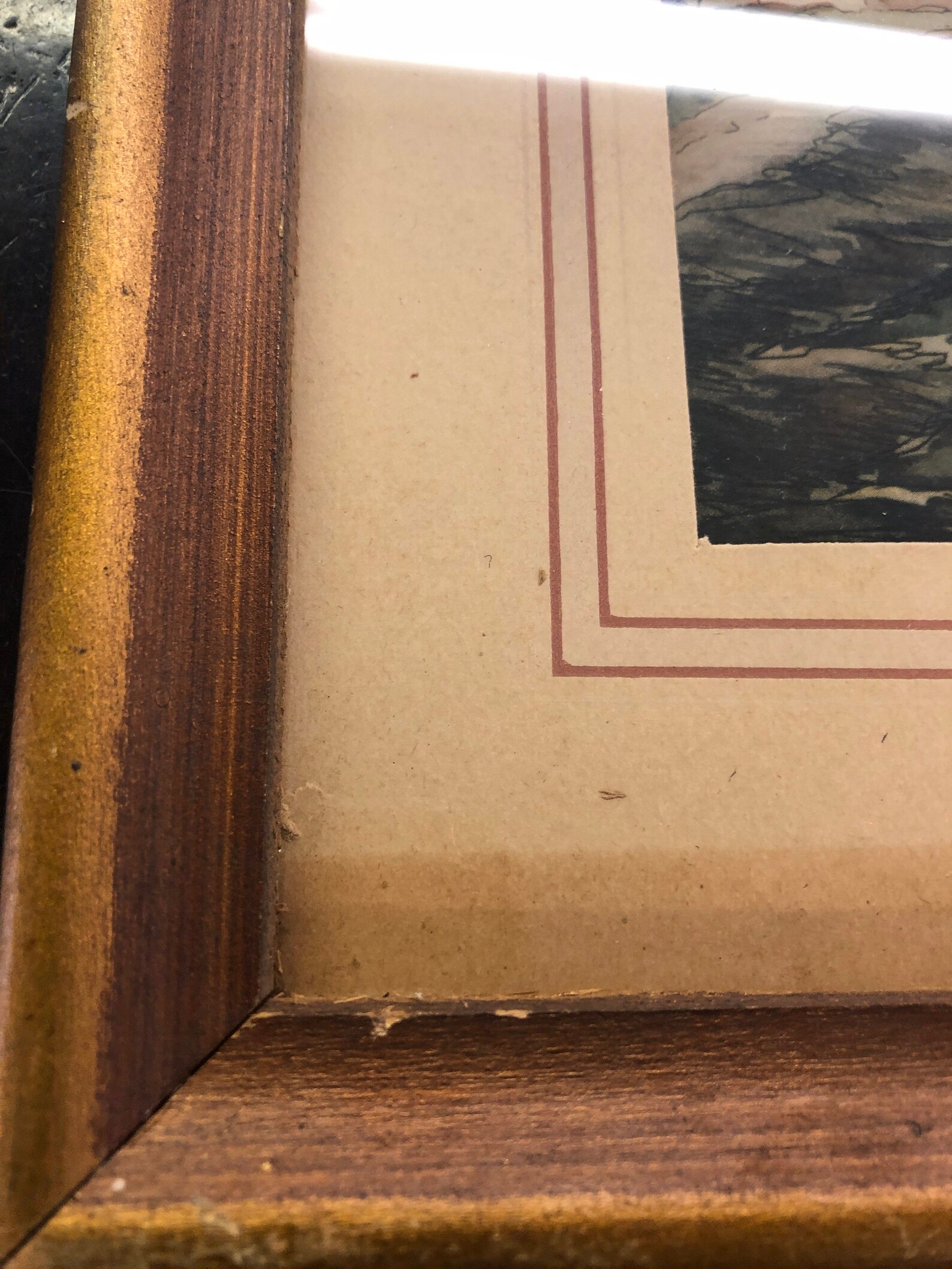 Vintage 1940 Framed C Moss Lithograph Framed C Moss | Etsy