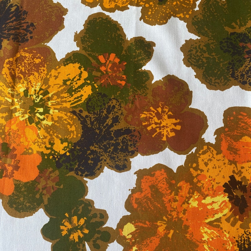 Vintage 1970s Fabric - Etsy