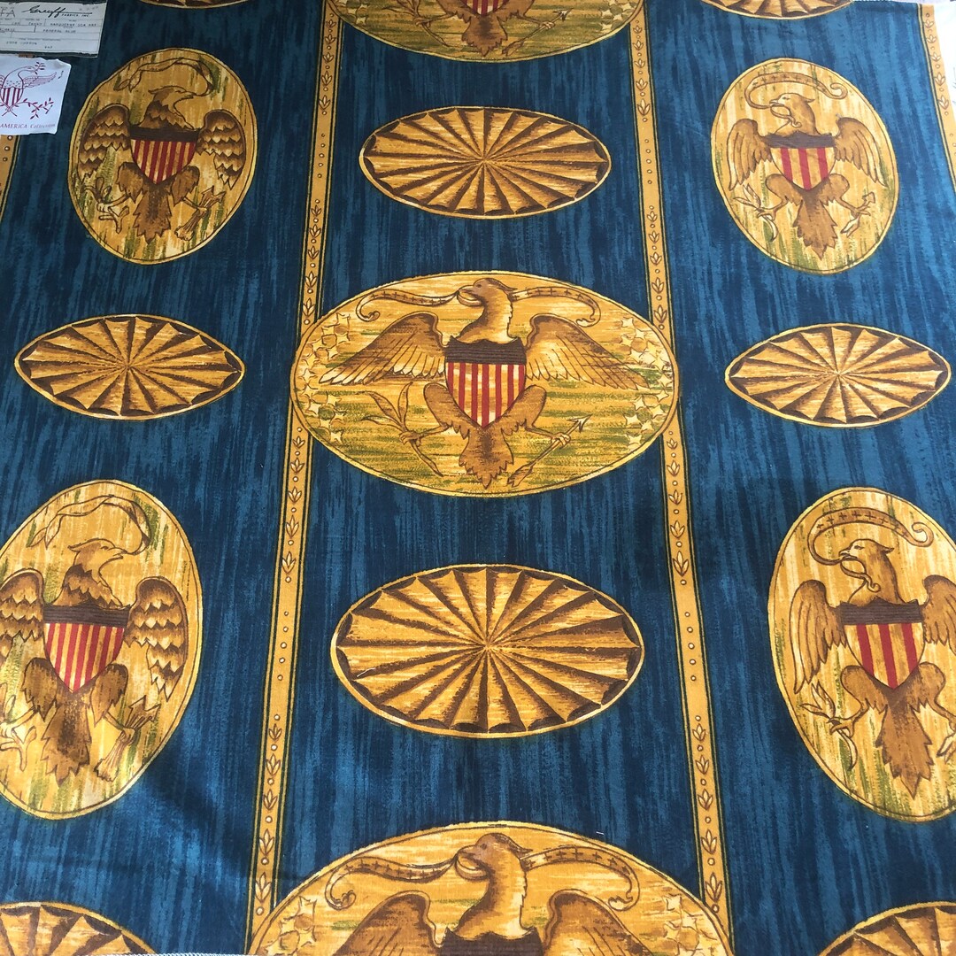 Vintage 1968 Greeff "marquetry" Fabric Sample From the Federal ...