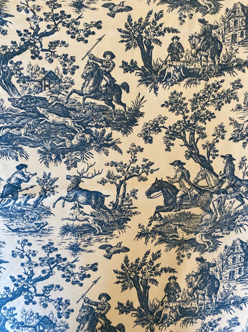 Vintage 1930s Scalamandre Hunt Toile Fabric Vintage 1930s - Etsy