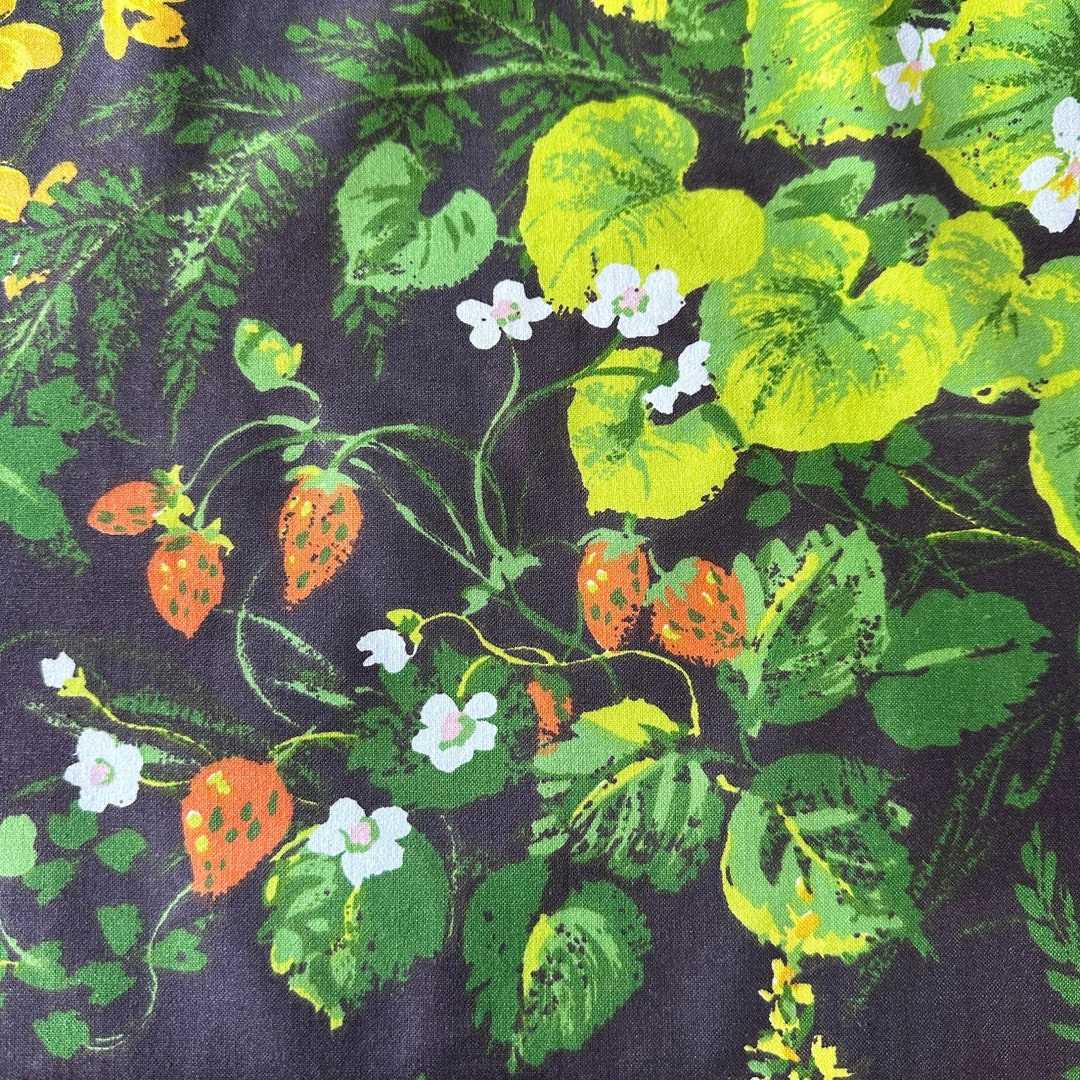Vintage 1974 Greeff spring Woods Fabric From the Woods and Meadows ...