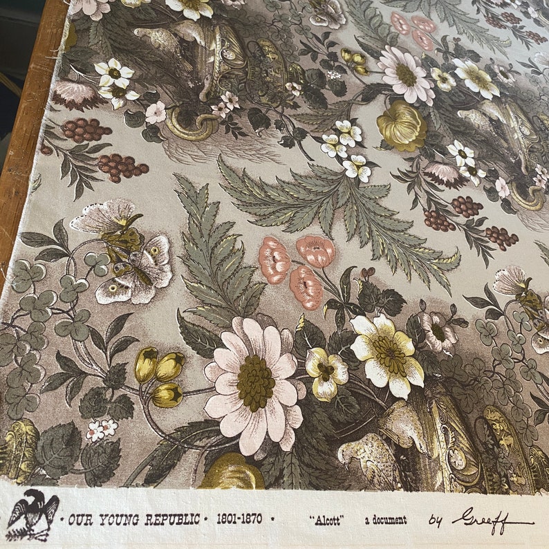 Vintage 1966 Greeff alcott Fabric Sample From the | Etsy