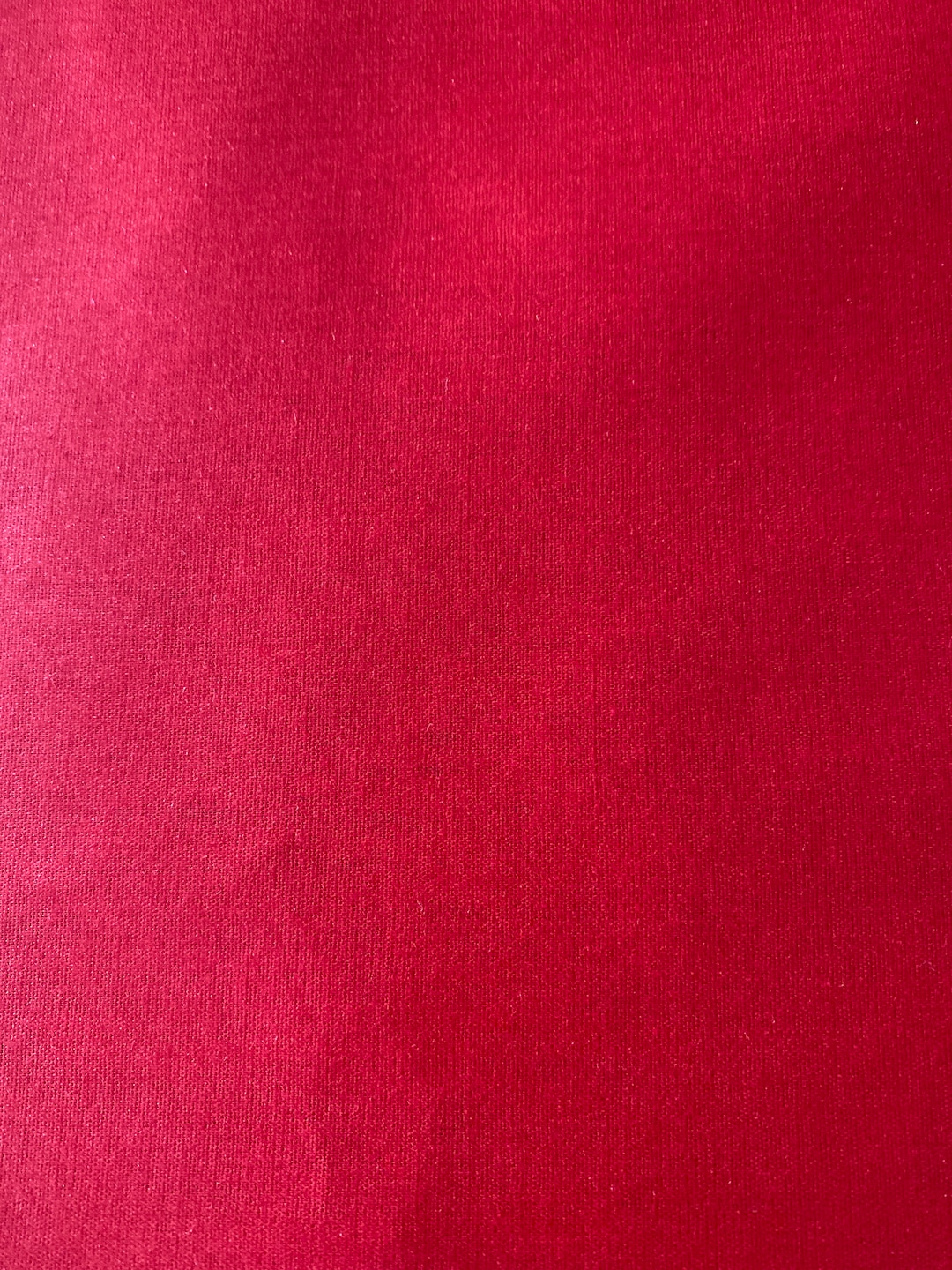 Vintage 1980s Valentine Red Polished Cotton Fabric, Vintage Red Chintz ...