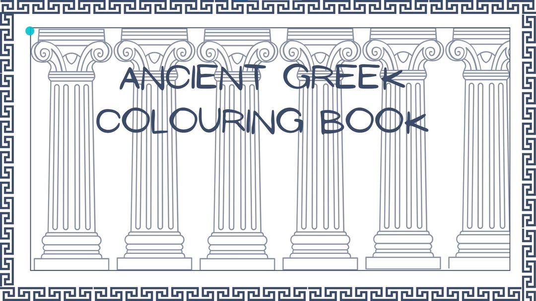 Ancient Greek Landscape Colouring Book! - Etsy