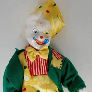 Vintage Circus Clown 12 Doll Porcelain Padded Body Hand - Etsy