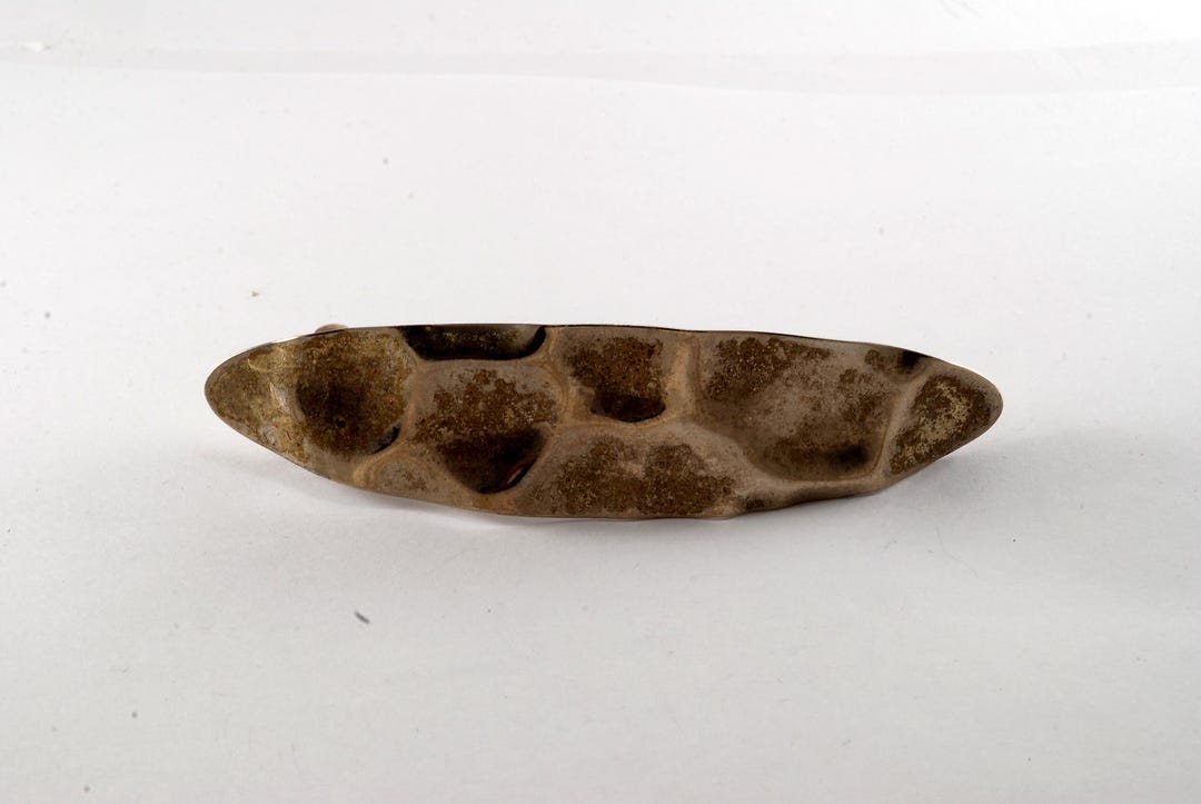Vintage Hair Barrette Silver Tone Metal Hammered Metal Made in France ...