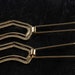 Vintage Hair Barrettes Art Deco Style Pair Gold Tone Metal Hair ...