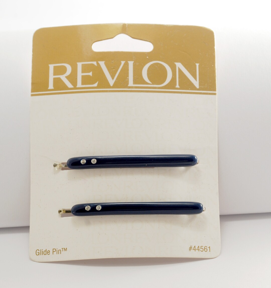 Vintage 1997 Revlon Hair Pins Bobby Glide Pins Metal Blue Top ...