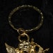 Vintage Cupid Key Chain Gold Plated Metal Wings Key Fob Ladies ...
