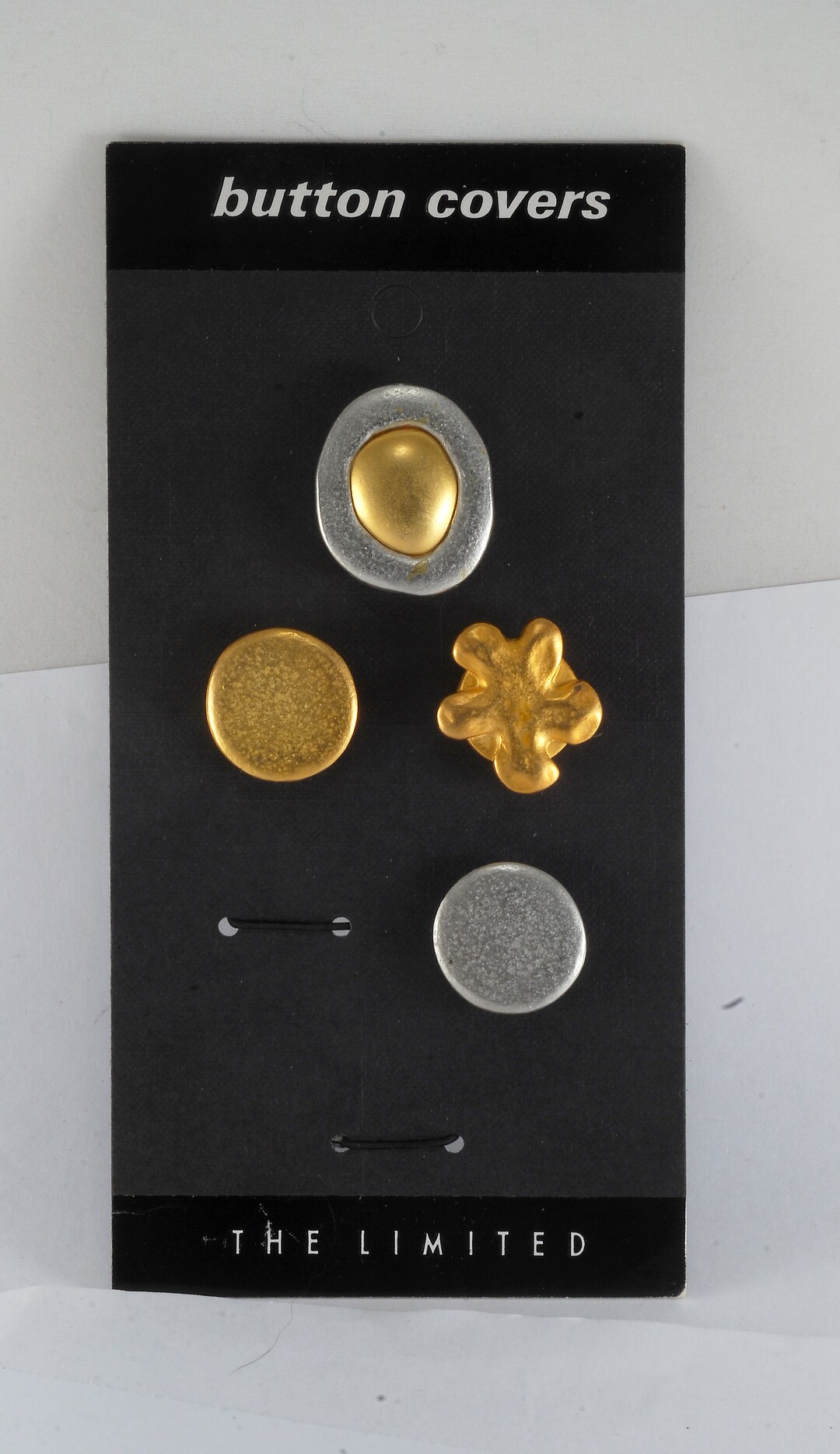 Vintage the Limited Button New on Card Set of 4 Metal Button Covers ...