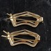 Vintage Hair Barrettes Art Deco Style Pair Gold Tone Metal Hair ...
