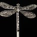 Vintage Hair Pins Bobby Pins Silver Tone Dragon Fly Pair Hair Accessory ...