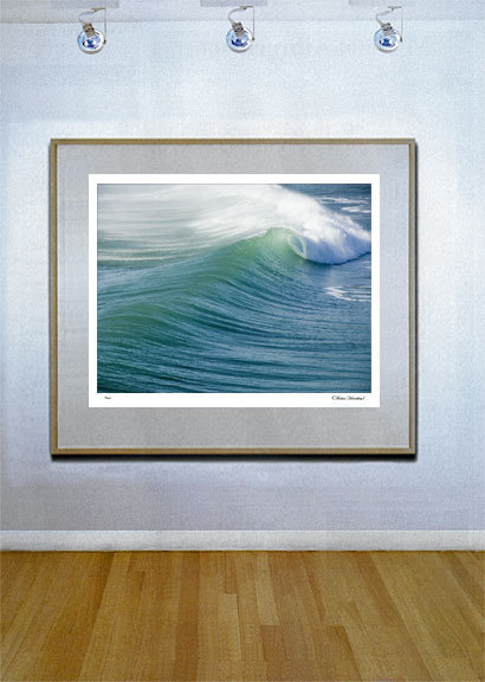 Blue Wave Art Photograph: Hawaiian Surf Decor (28x38 Hand Numbered ...