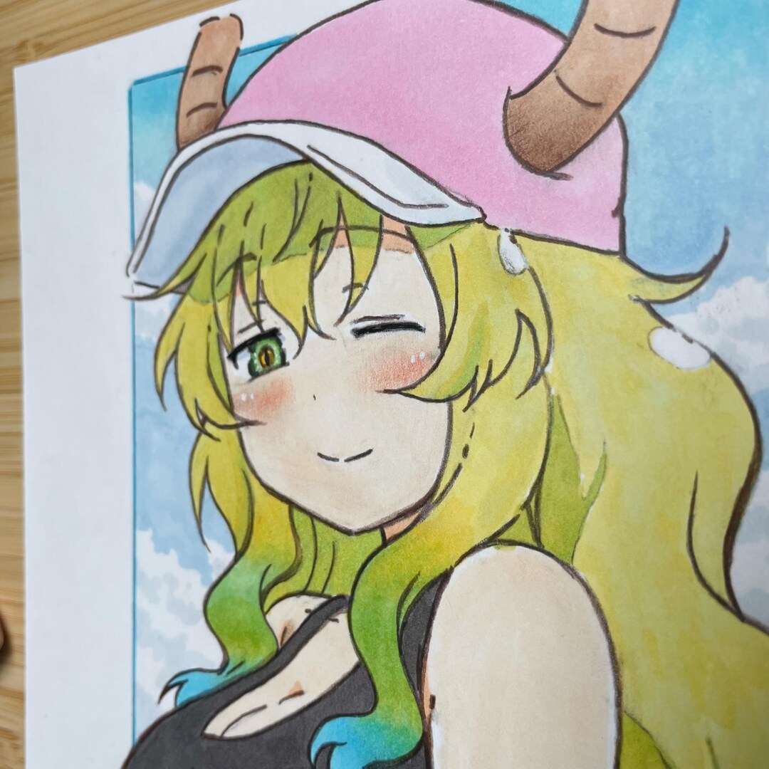 Lucoa Drawing From Miss Kobayashi's Dragon Maid - Etsy