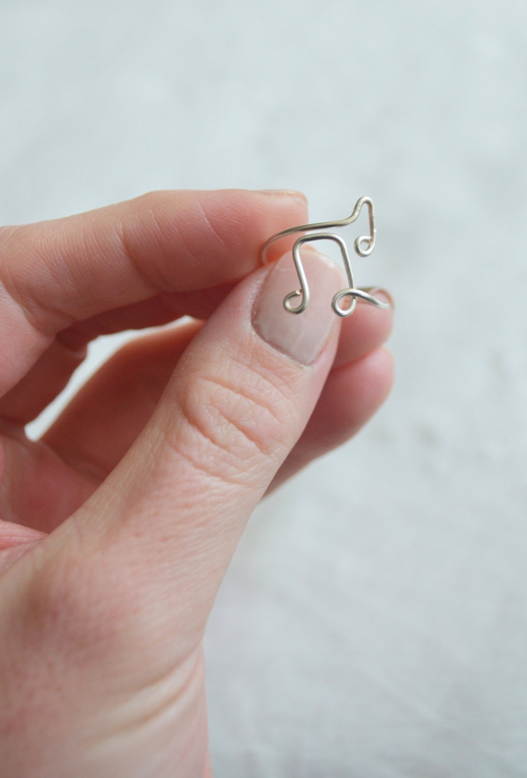 Music Note Ring, Gold, Rose Gold, Silver, Music, Note, Wire Wrapped ...