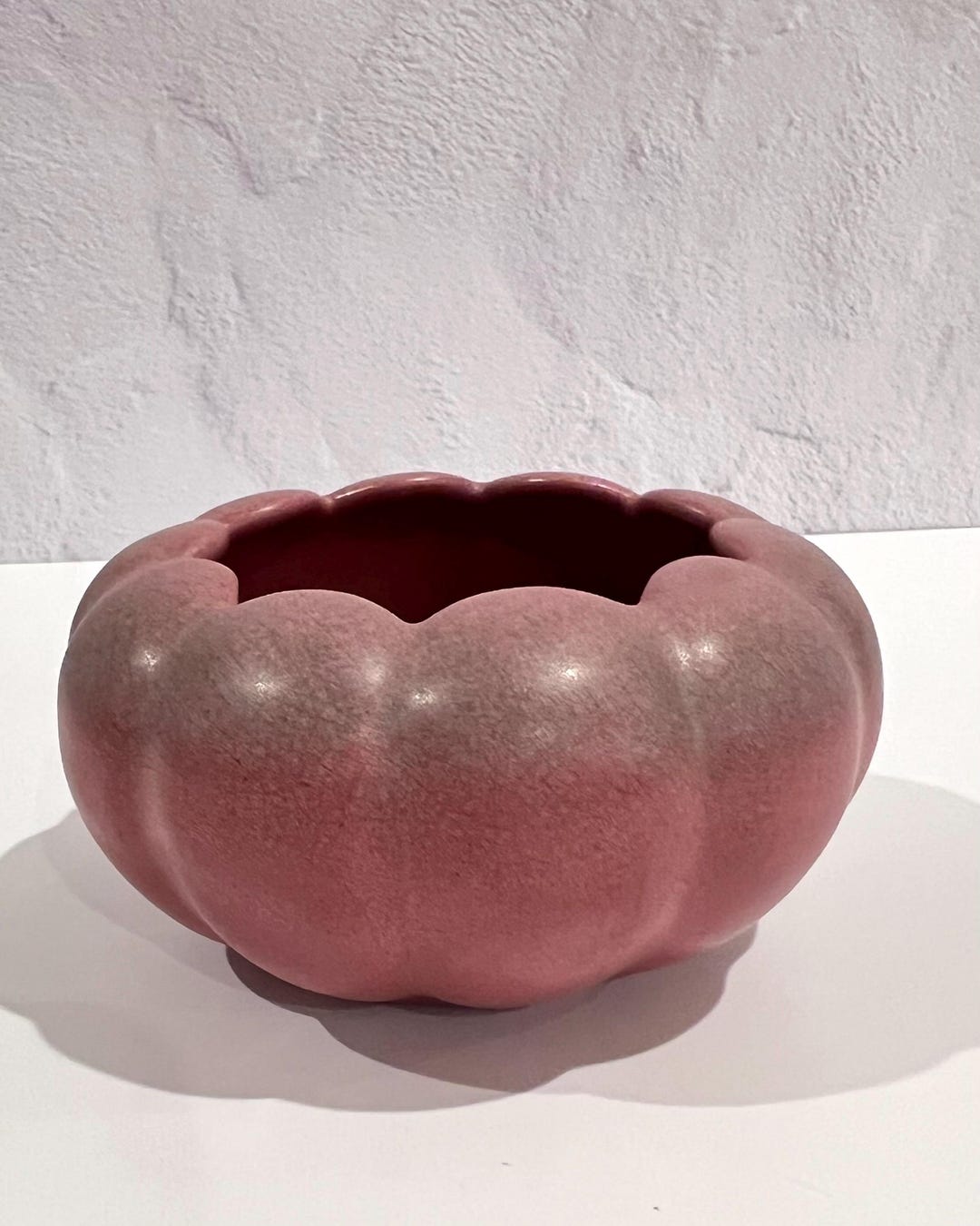 1930s Niloak Art Pottery Pink Ozark Dawn II Rose Bowl Benton Arkansas ...