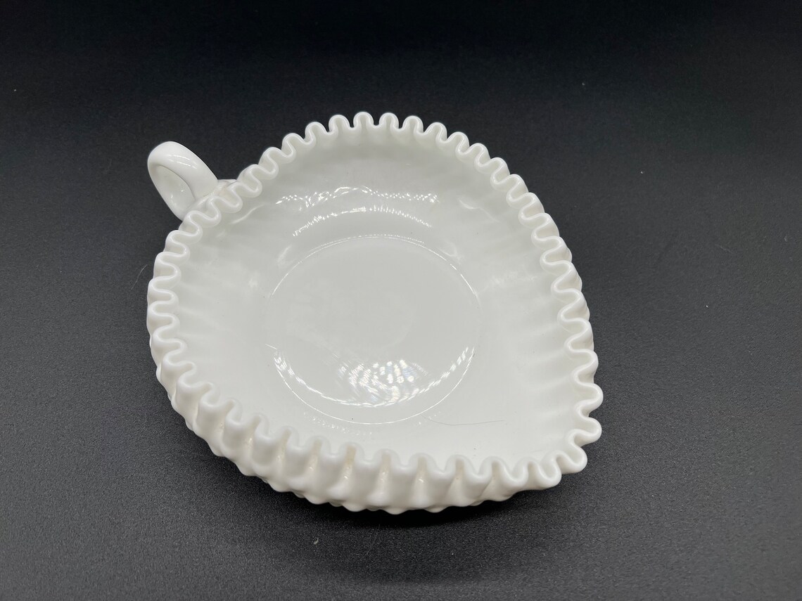 Fenton Hobnail Milk Glass Heart Shaped Nappy or Dish. Pre-logo 1950s - Etsy
