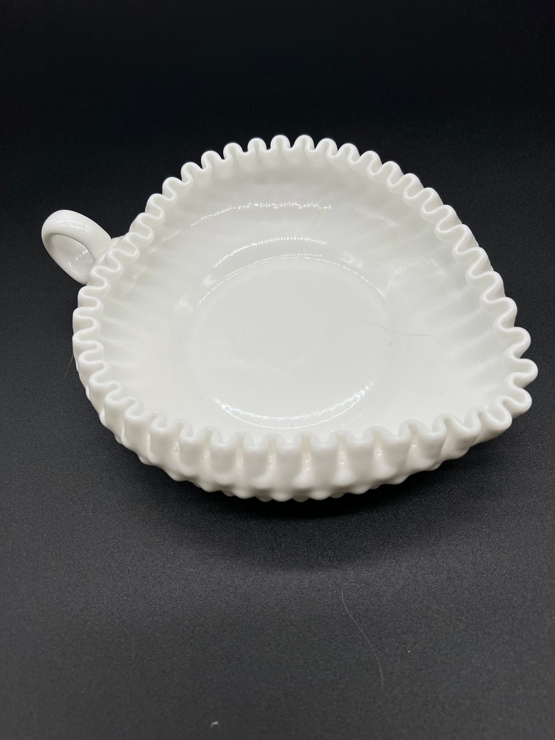 Fenton Hobnail Milk Glass Heart Shaped Nappy or Dish. Pre-logo 1950s - Etsy