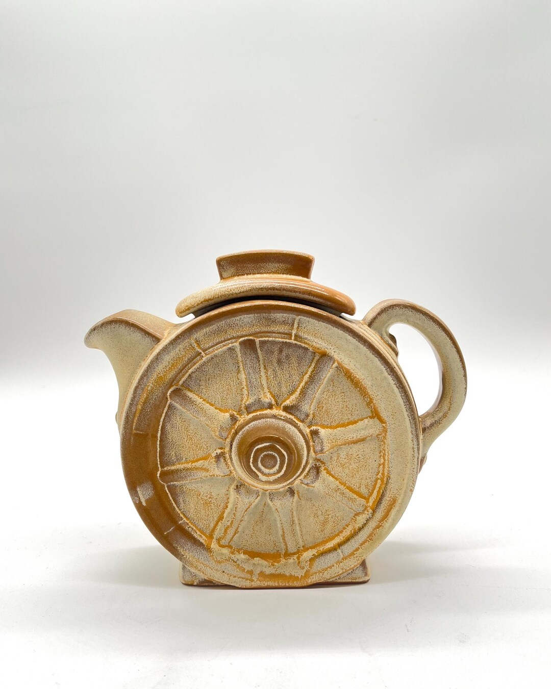 Frankoma Wagon Wheel Desert Gold 3 Cup Teapot and Lid 94T 1950s - Etsy