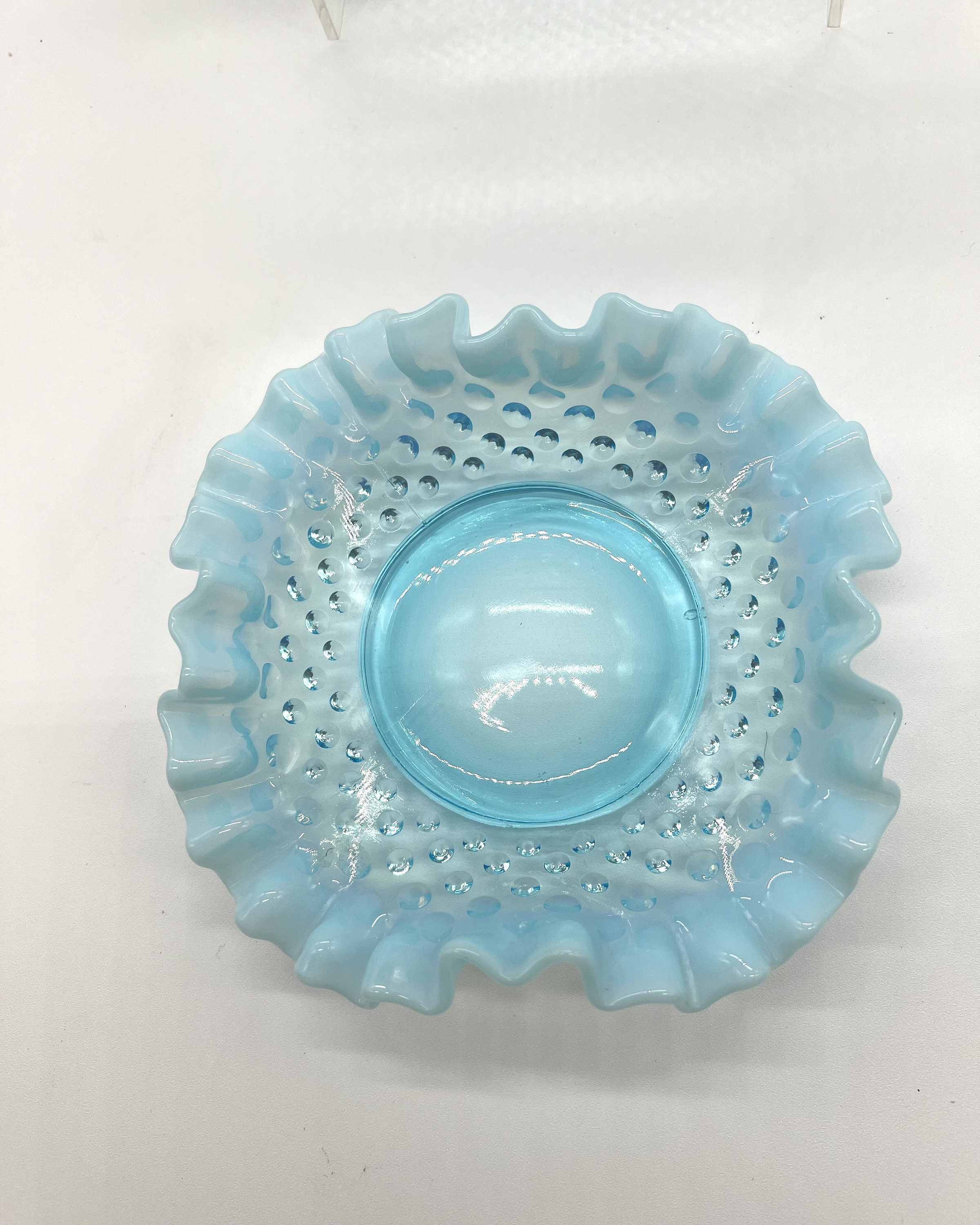 Vintage 1940s Fenton Blue Opalescent Hobnail Bonbons - Pre-logo - Etsy
