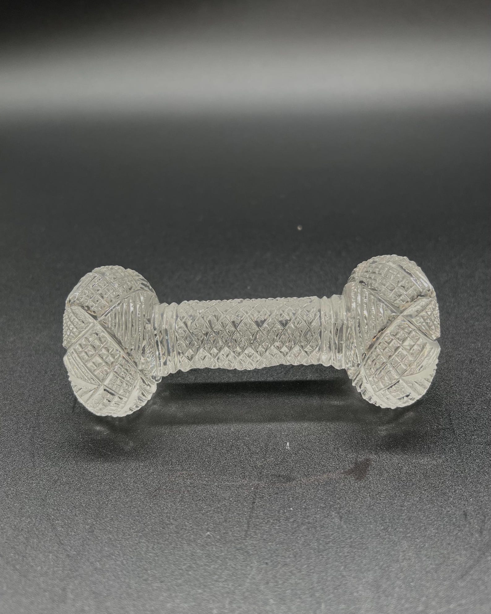 Antique Cut Glass Knife Rest Dumbbell Shape Tableware - Etsy
