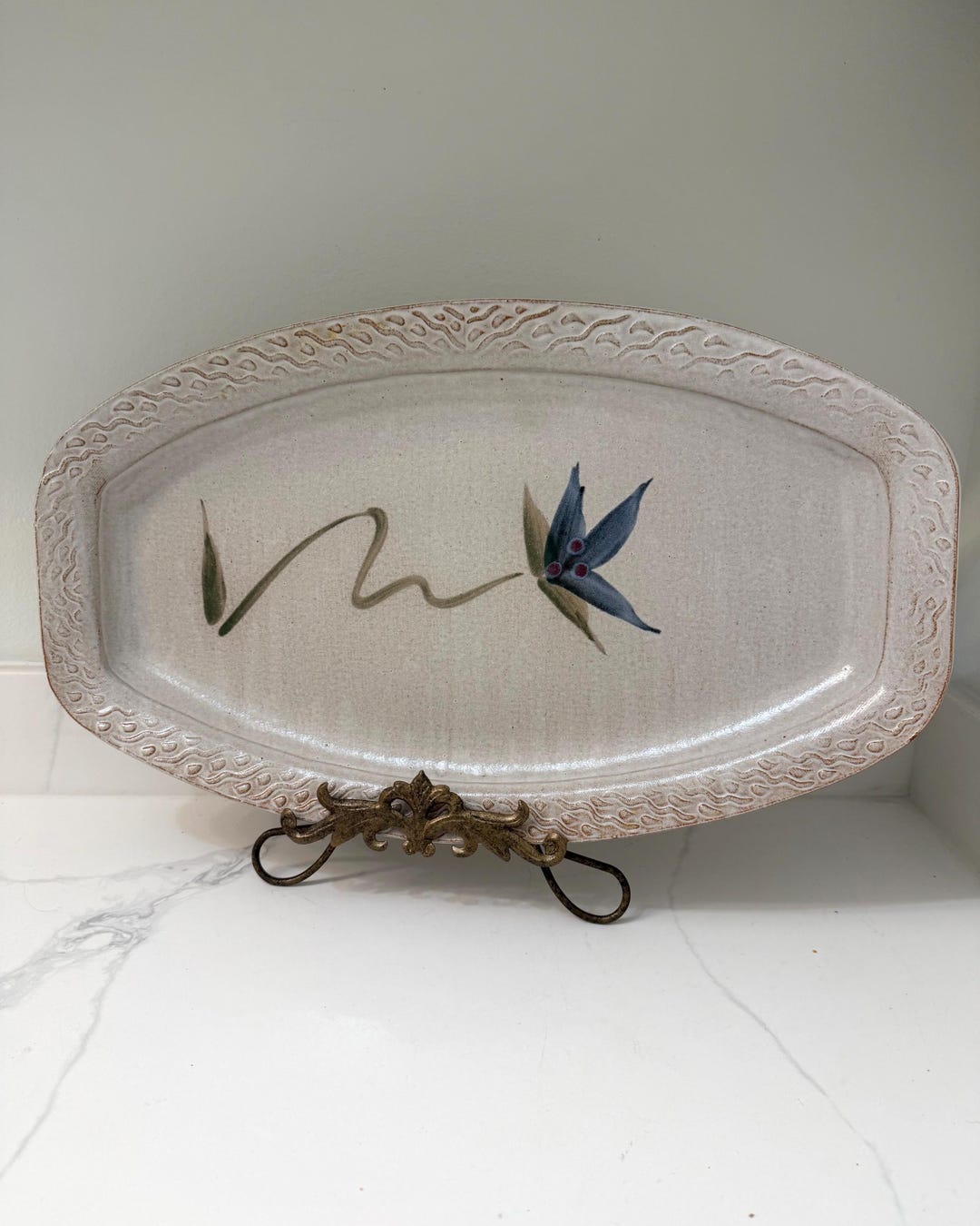 Doe Ridge Pottery Oval Tray Platter: Robert Meier Boone NC 2005 - Etsy
