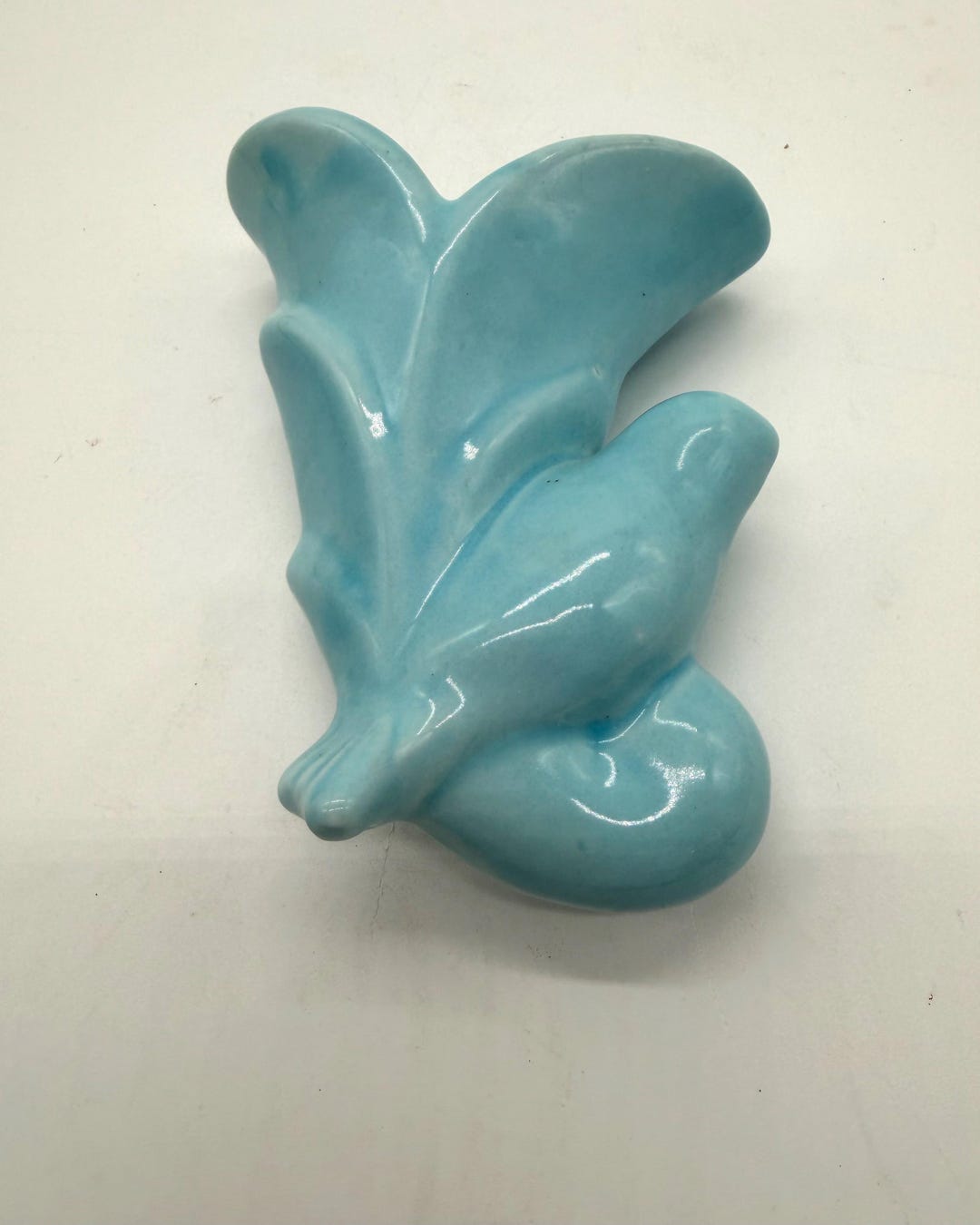 Vintage Mccoy Baby Blue Bird Leaf Wall Pocket 1950s - Etsy
