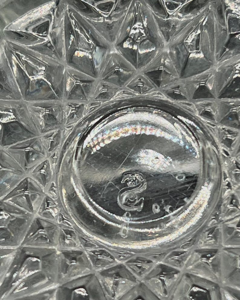 Vintage LE Smith Creamer Quintec Pattern From Old Mckee Glass Moulds ...