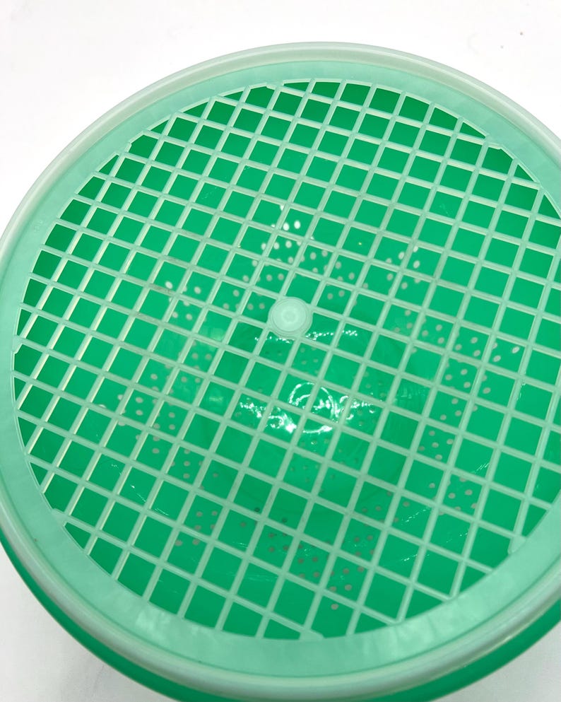 Vintage Tupperware Green Lettuce Colander Bowl 2 Piece Set 1970s - Etsy