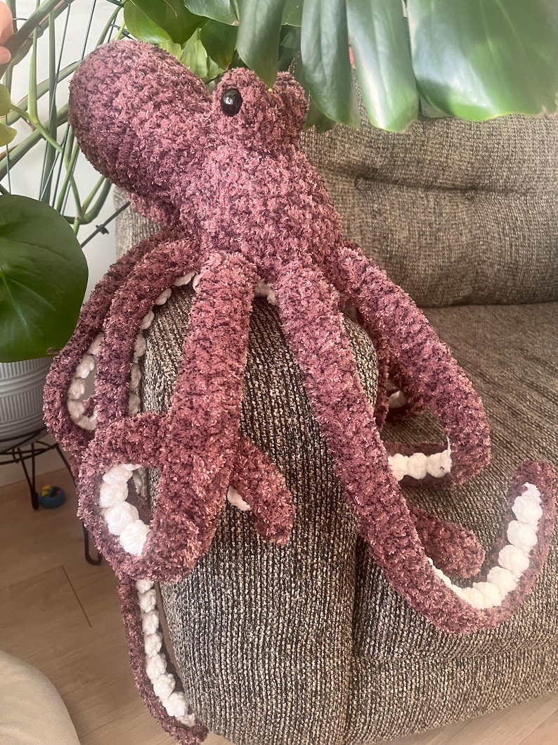 Crochet Octopus Plushie: Squishy Amigurumi Sea Creature - 35" - Etsy