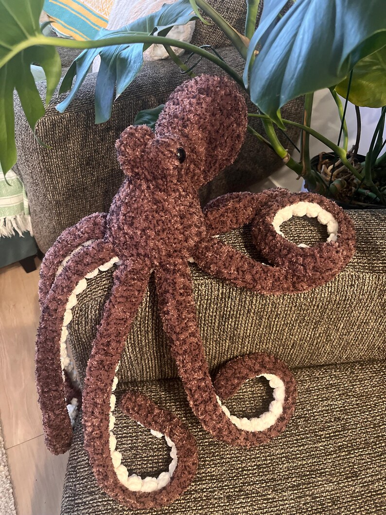 Crochet Octopus Plushie: Squishy Amigurumi Sea Creature - 35" - Etsy