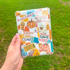 FALL THEMED Checkered Kindle Insert for Clear Case - Printable - Paper ...