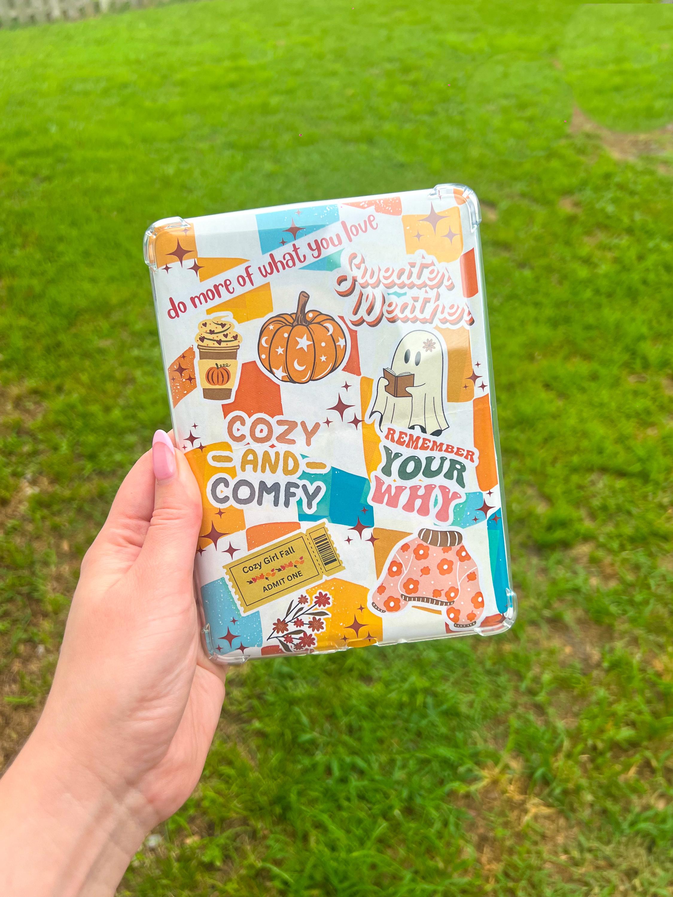 FALL THEMED Checkered Kindle Insert for Clear Case - Printable - Paper ...