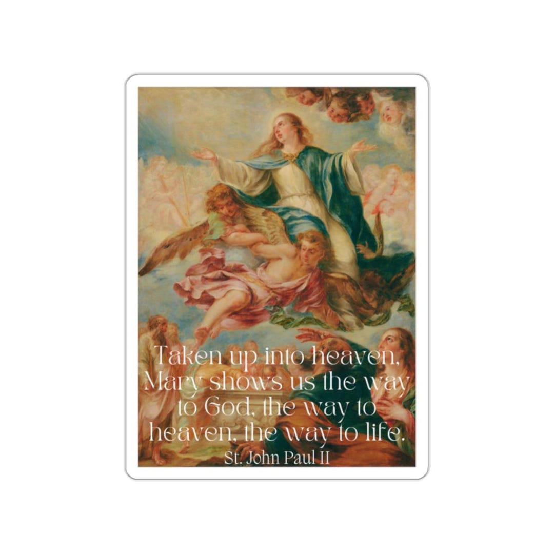 Assumption of Mary, St. John Paul II Quote Sticker - Etsy