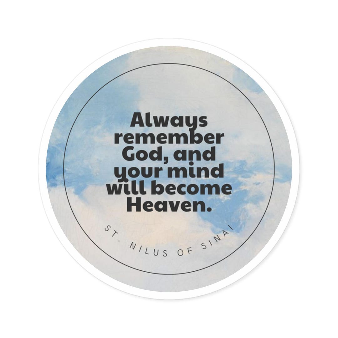 St. Nilus of Sinai Heaven Sticker - Etsy