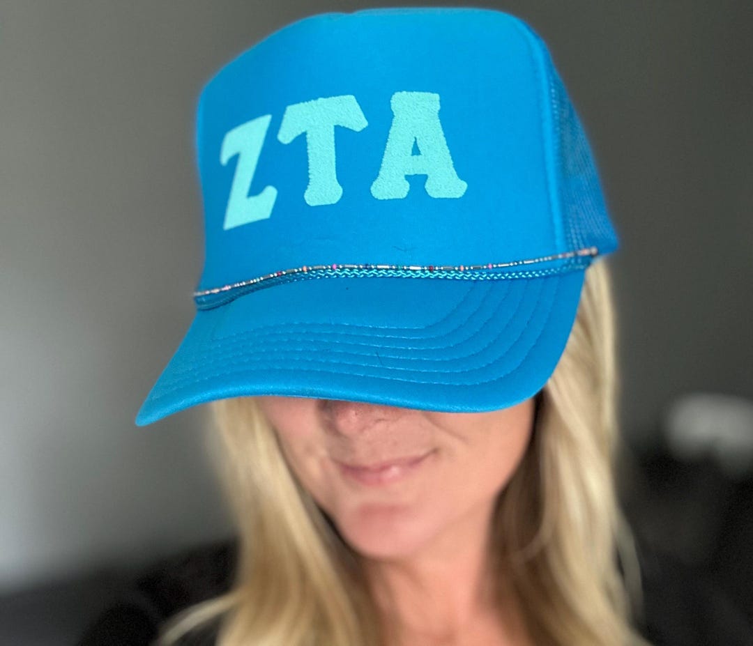 ZTA Zeta Tau Alpha Trucker Hat - Etsy